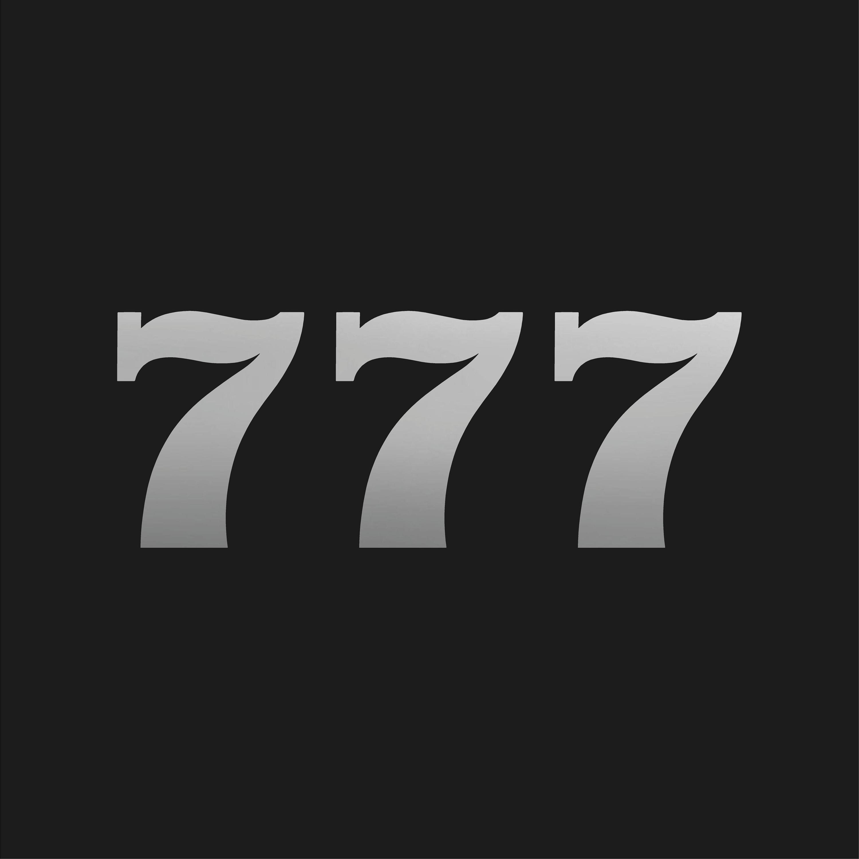 777 Slot Machine Numbers Vinyl Decal Seven 7 Sticker - Etsy