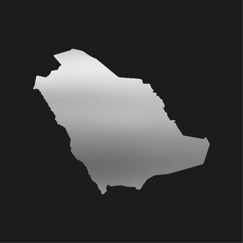 Saudi Arabia Country Outline Vinyl Decal KSA Sticker - Etsy