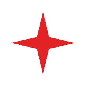 4 Point Star Shape Vinyl Decal Star Symbol Sticker - Etsy