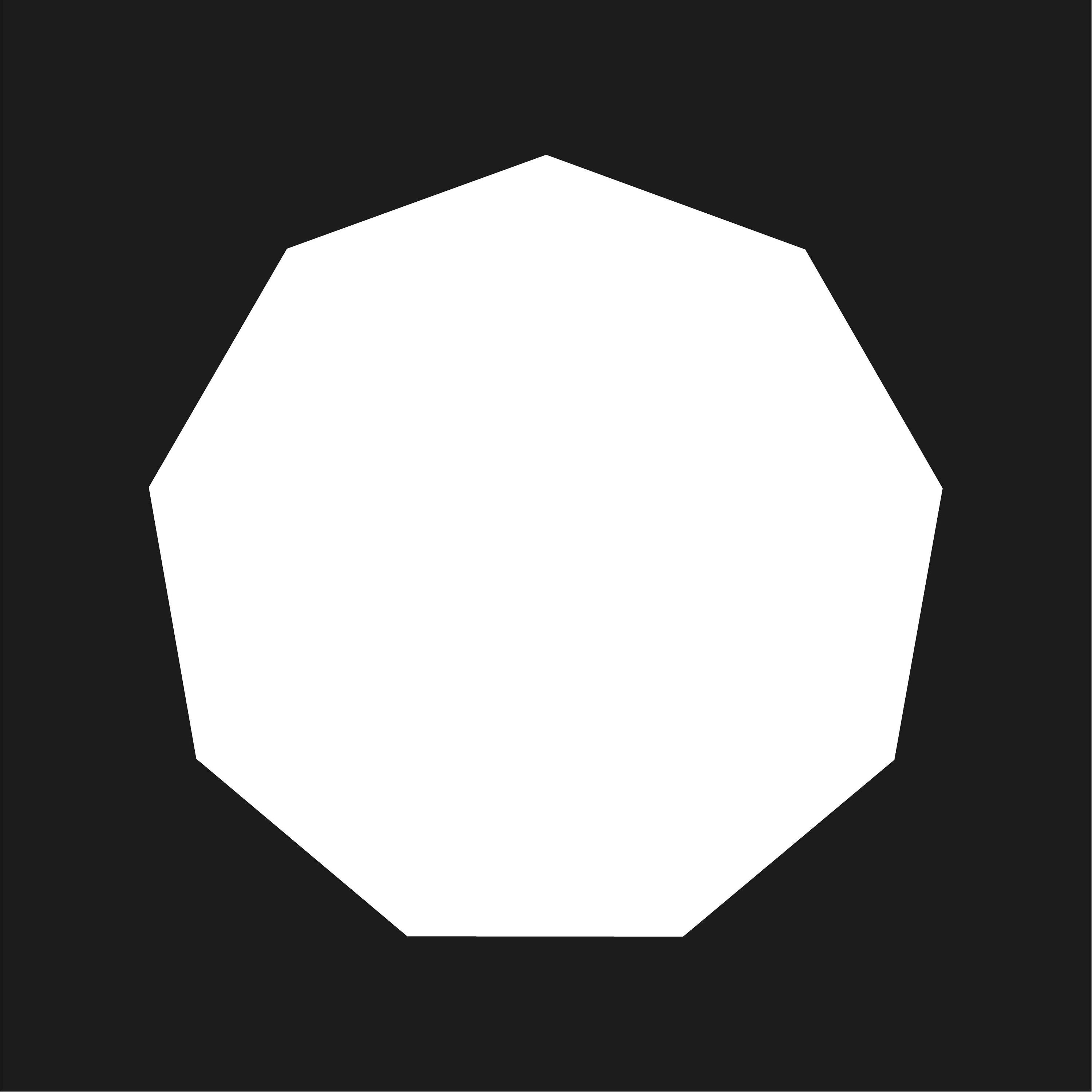 Nonagon Shape Vinyl Decal Polygon Shape Symbol Sticker - Etsy