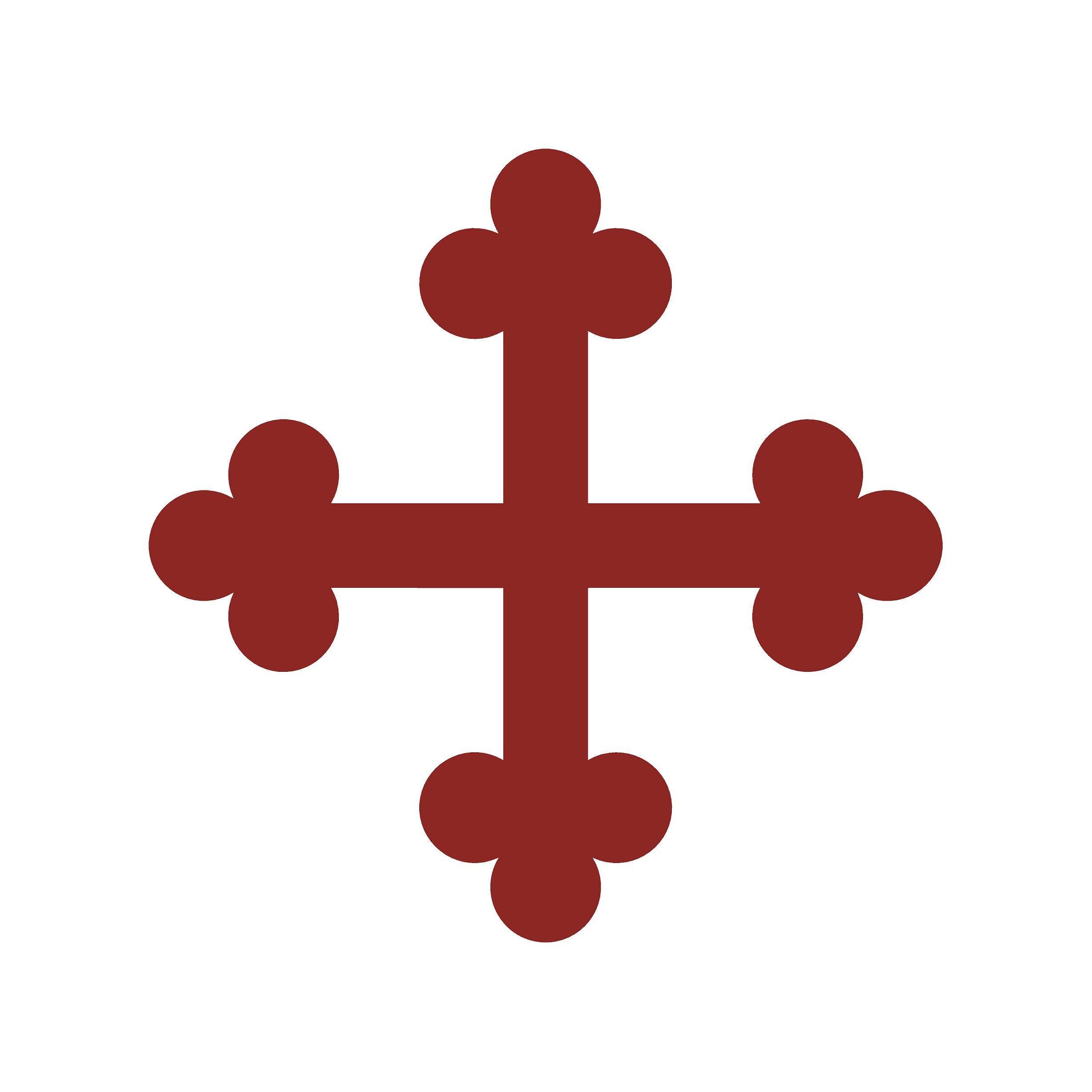 Cross Bottony Vinyl Decal Cross Christian Religious Symbol Sticker - Etsy