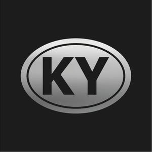 Kentucky KY Initials Vinyl Decal Window Oval KY Laptop Sticker - Etsy