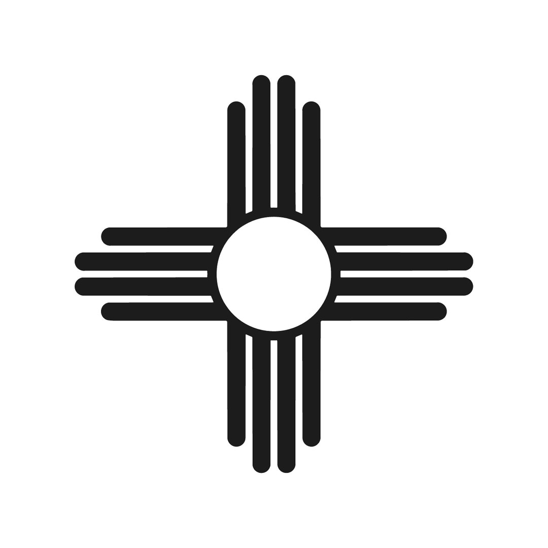 New Mexico Zia Symbol Decal Symbol Window State Flag Sun Vinyl Sticker ...