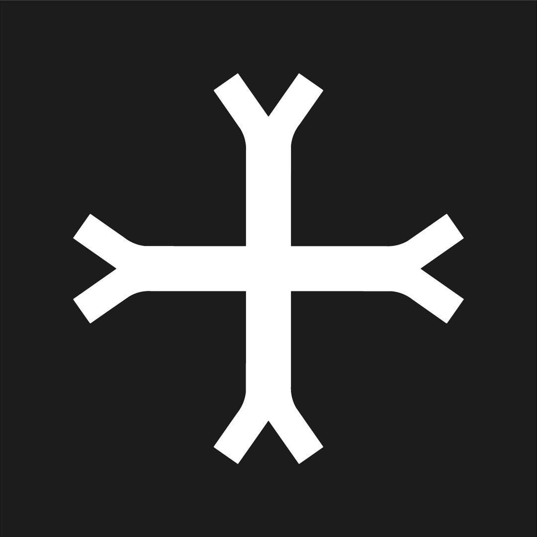 Cross Crosslet Vinyl Decal Cross Christian Religious Symbol Sticker - Etsy