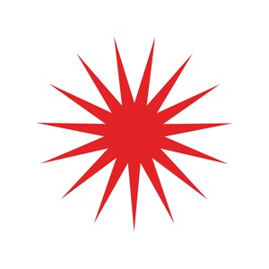 15 Point Star Shape Vinyl Decal Star Symbol Sticker - Etsy