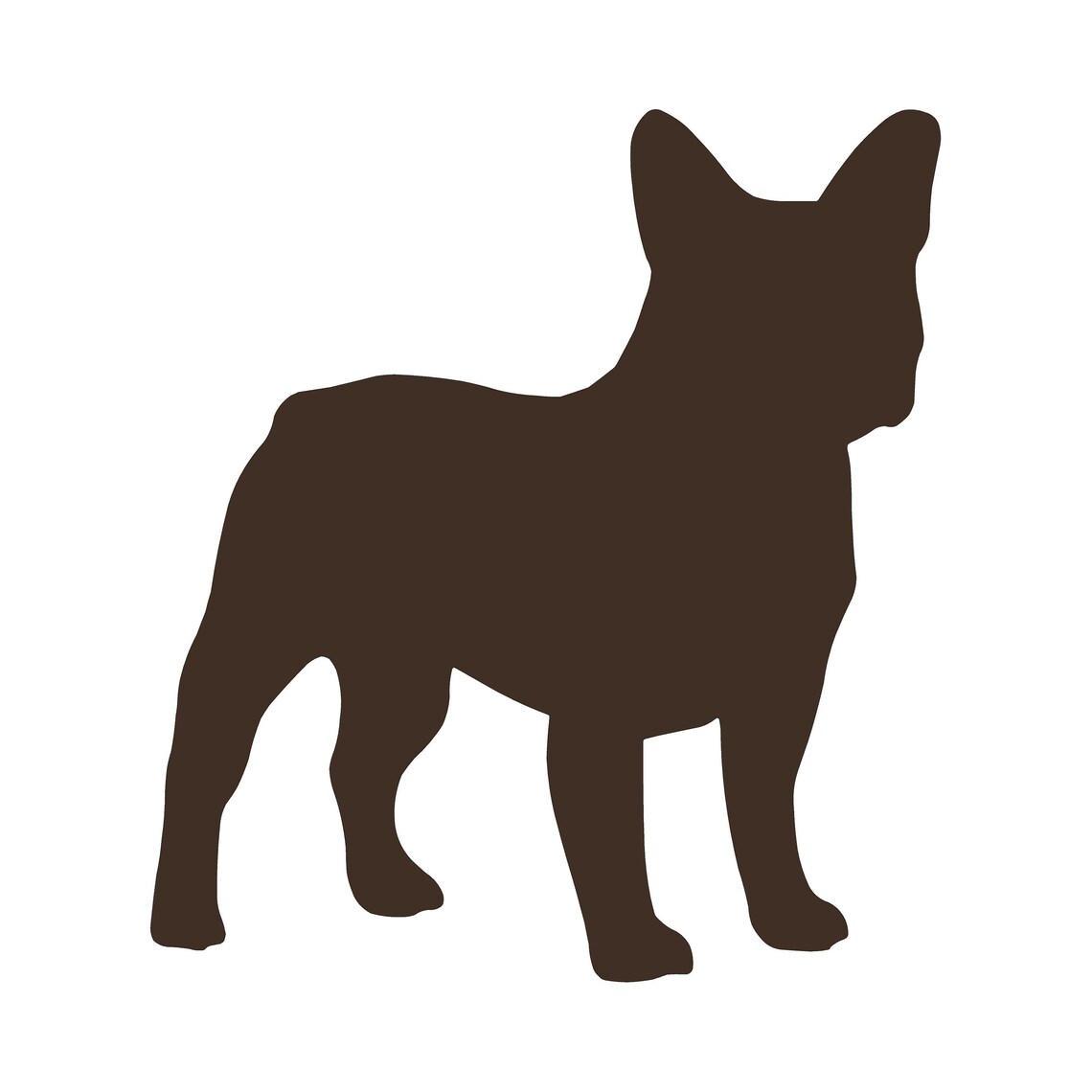 French Bulldog Dog Breed Vinyl Decal Car Window Laptop Sticker - Etsy