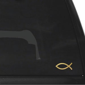 Jesus Fish Decal Jesus Sticker Christian Fish Symbol Car Sticker - Etsy