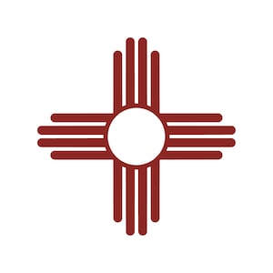 New Mexico Zia Symbol Decal Symbol Window State Flag Sun Vinyl Sticker ...