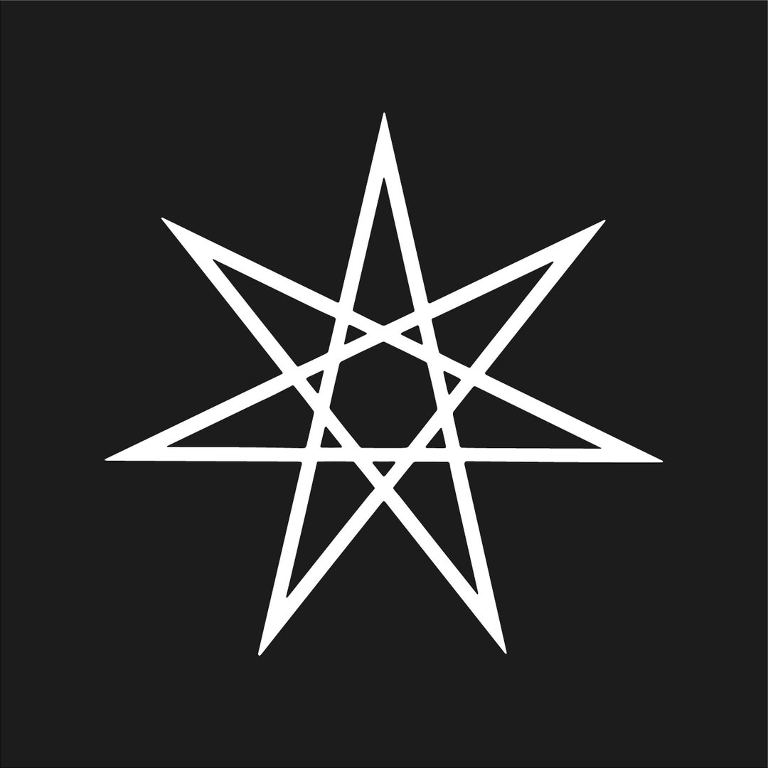 Setogram Symbol Vinyl Decal Septagram Fairy Elven Sticker - Etsy