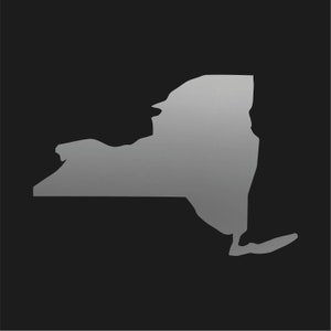 New York State Outline Vinyl Decal Sticker - Etsy