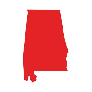Alabama State Outline Vinyl Decal Sticker - Etsy