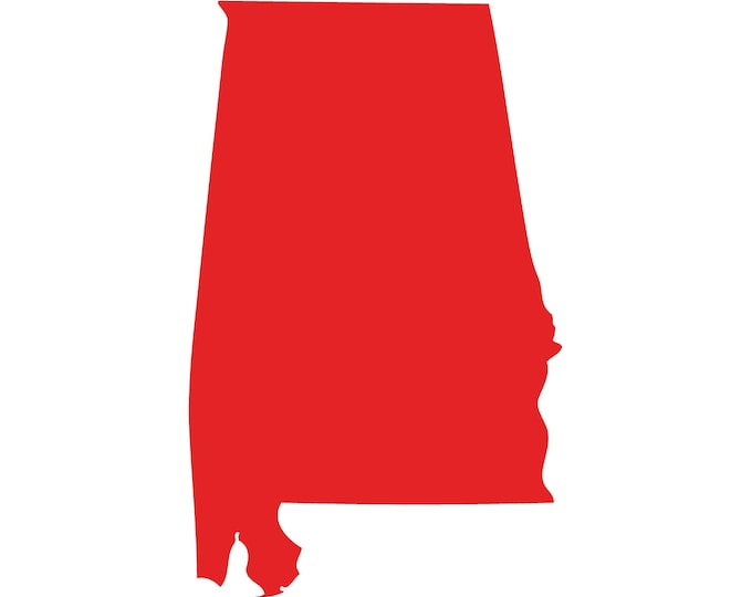 Alabama State Outline Vinyl Decal Sticker - Etsy