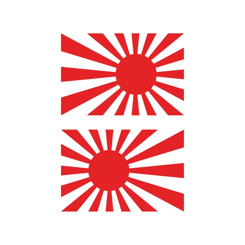 Japan Flag Stickers - Etsy