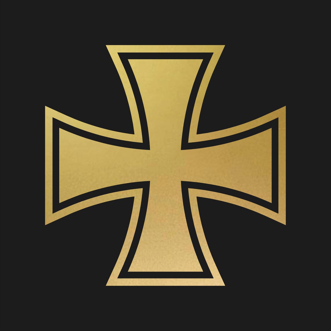 German Cross Iron Cross Vinyl Decal Cross Symbol Sticker - Etsy