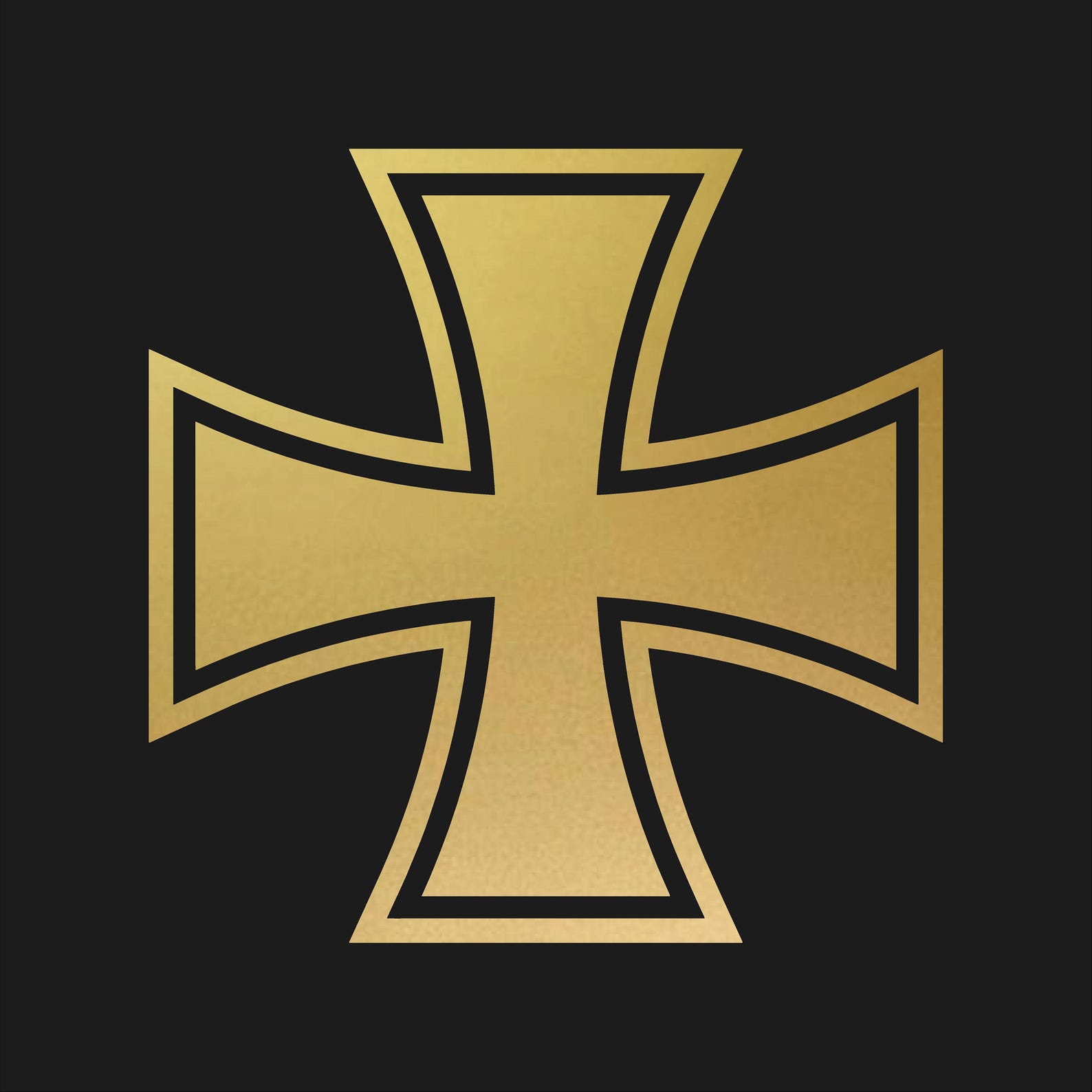 German Cross Iron Cross Vinyl Decal Cross Symbol Sticker - Etsy