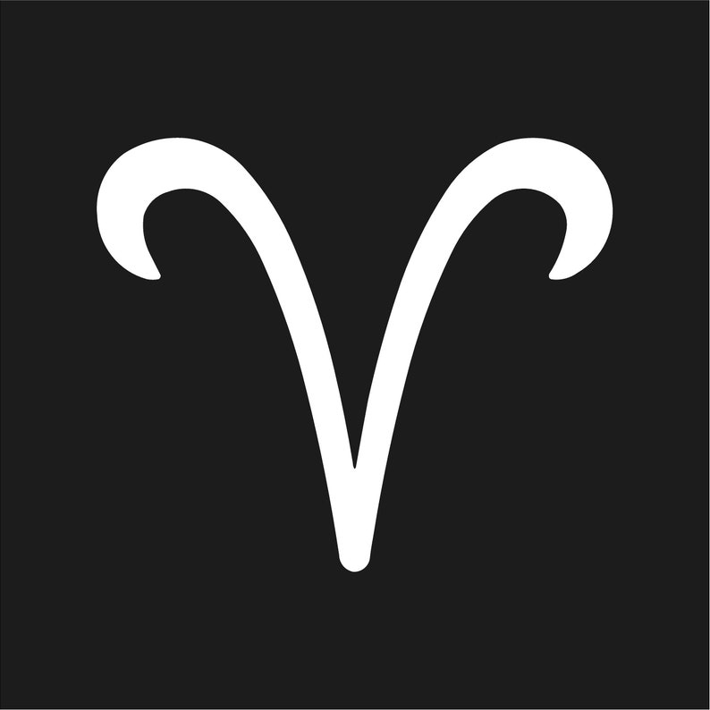 Aries Symbol Vinyl Decal Car Window Laptop Zodiac Aries Sticker - Etsy