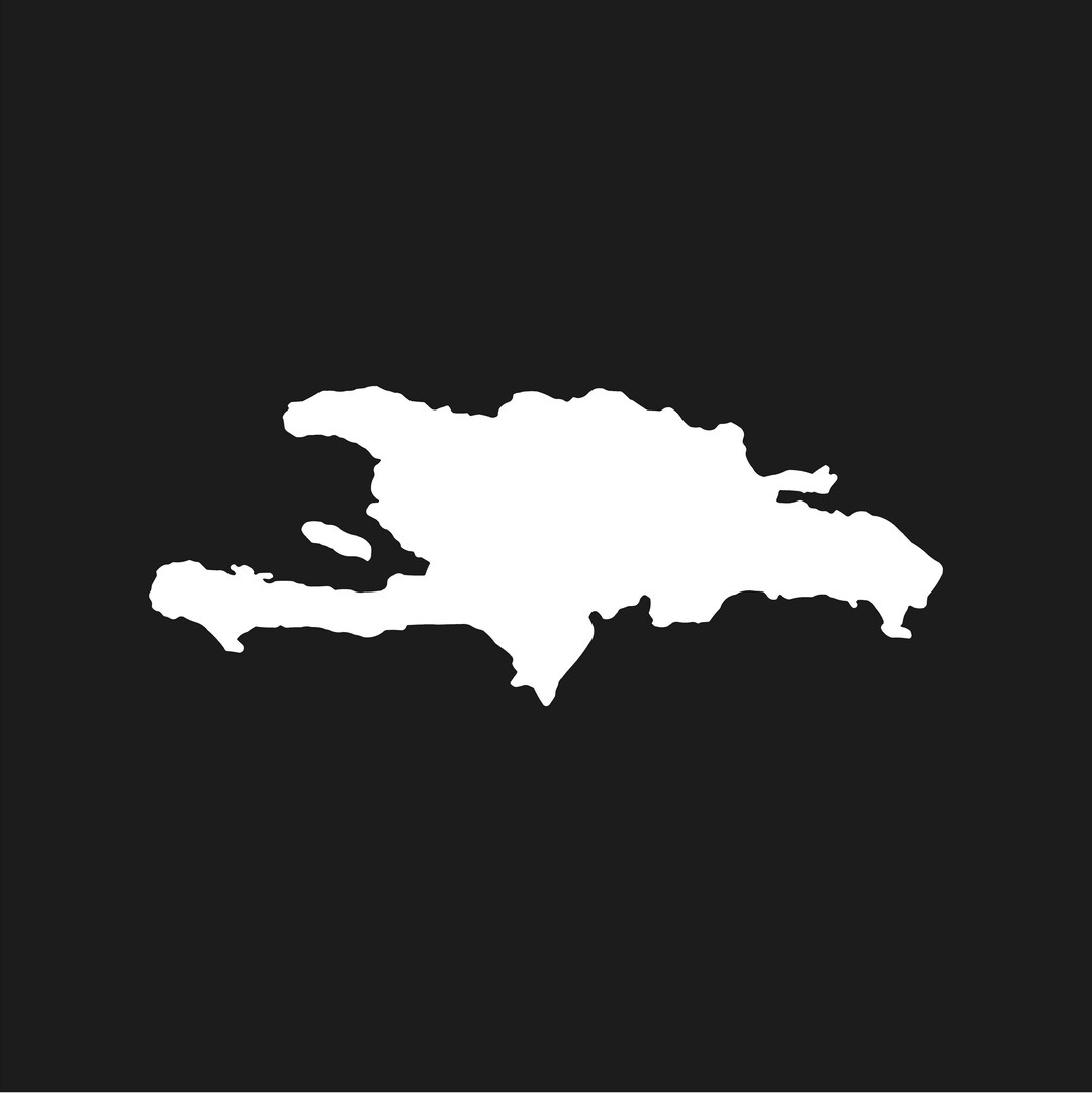 Hispaniola Island Outline Vinyl Decal Car Window Laptop Sticker - Etsy