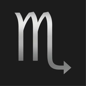 Scorpio Sign Symbol Vinyl Decal Astrology Zodiac Sticker - Etsy