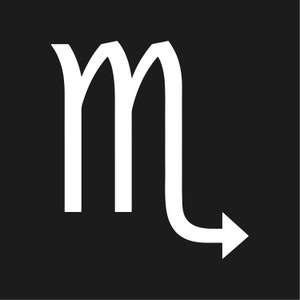 Scorpio Sign Symbol Vinyl Decal Astrology Zodiac Sticker - Etsy