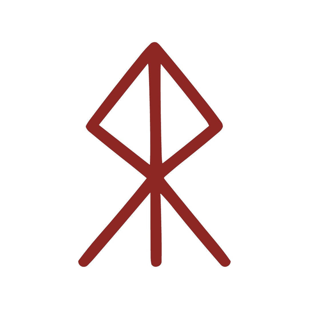 Courage Bind Rune Symbol Vinyl Decal Sticker Courage Bindrune Viking ...