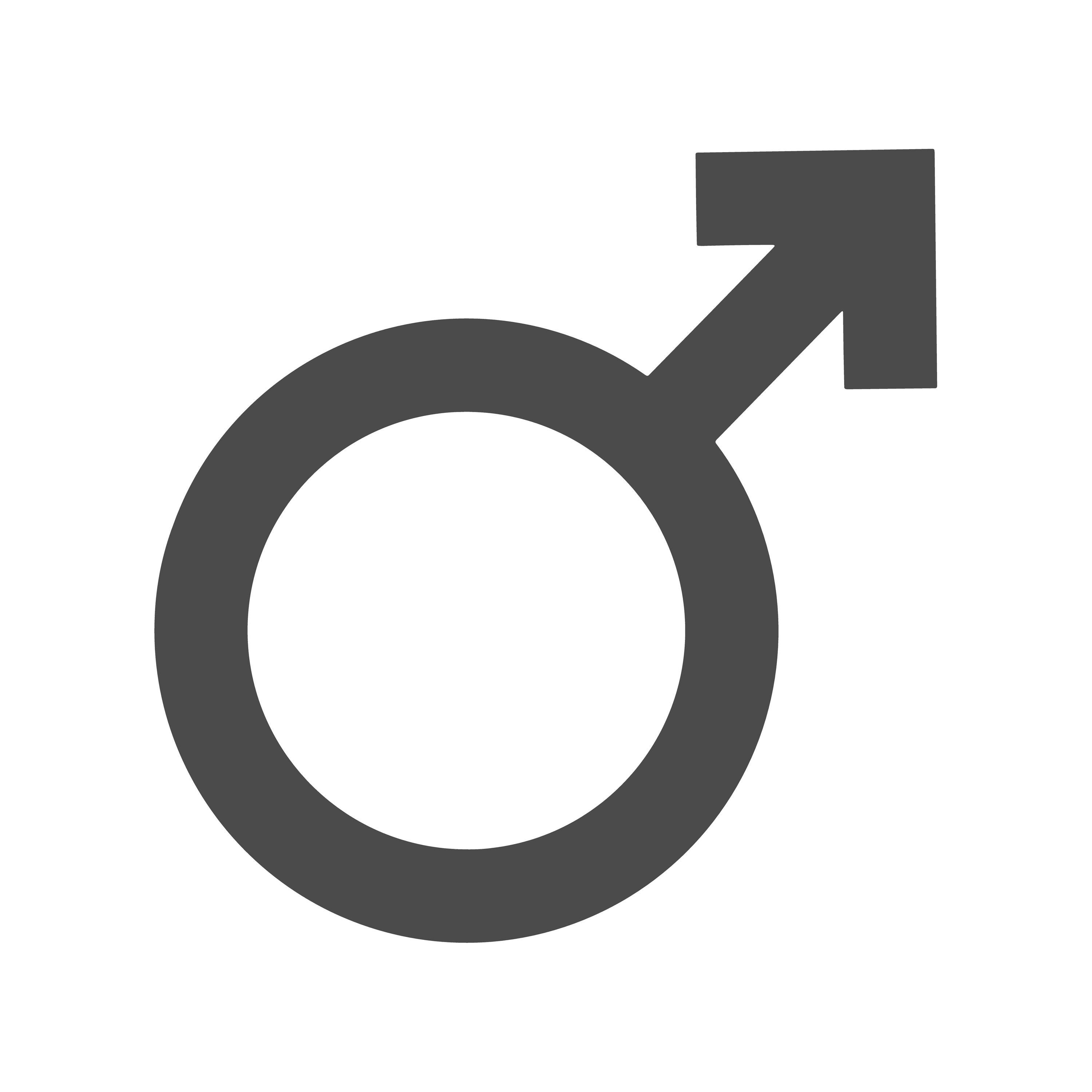 Male Symbol Sticker Vinyl Decal Masculine Gender - Etsy