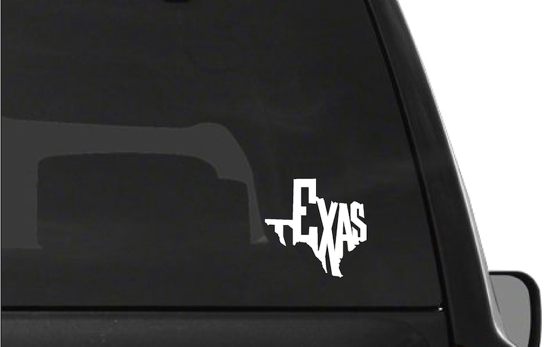 Texas State Outline Vinyl Decal - Etsy