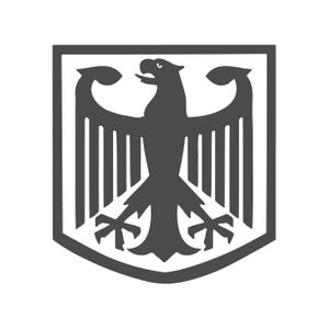 German Eagle Crest Vinyl Decal Car Laptop GERMANY Coat of Arms Symbol ...