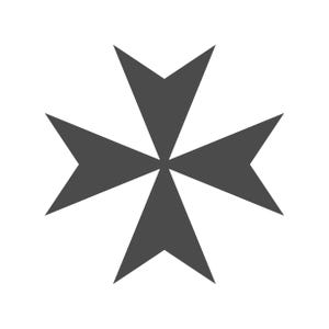 Maltese Cross Vinyl Decal Cross Christian Religious Symbol Sticker - Etsy