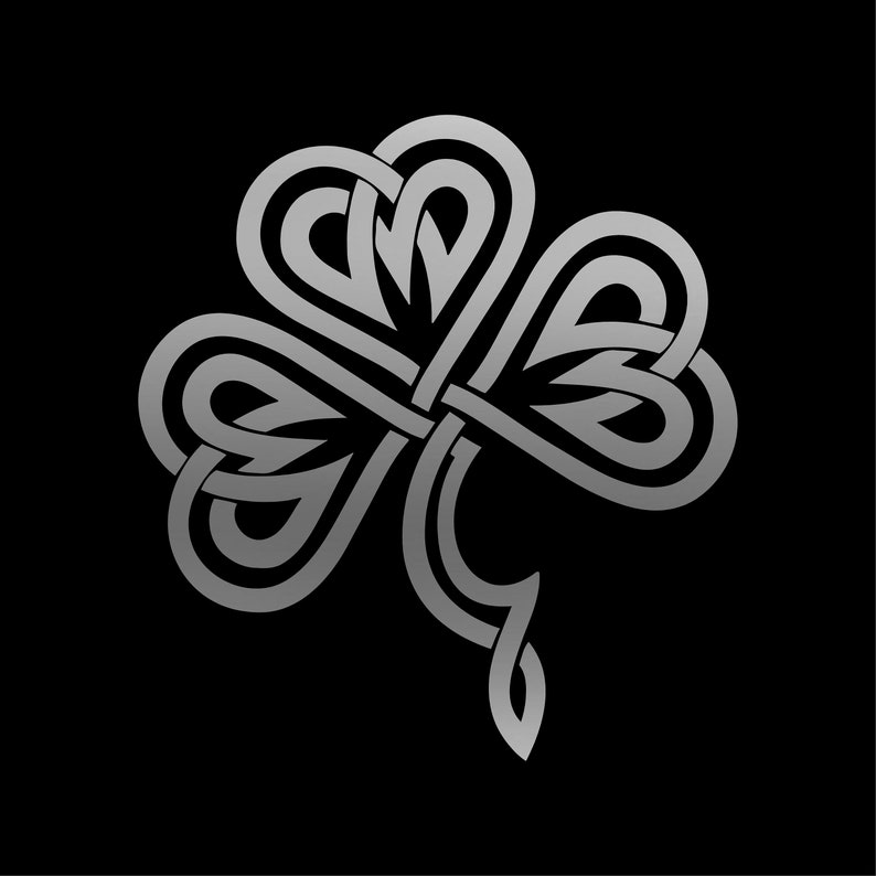 Celtic Shamrock Vinyl Decal Sticker - Etsy