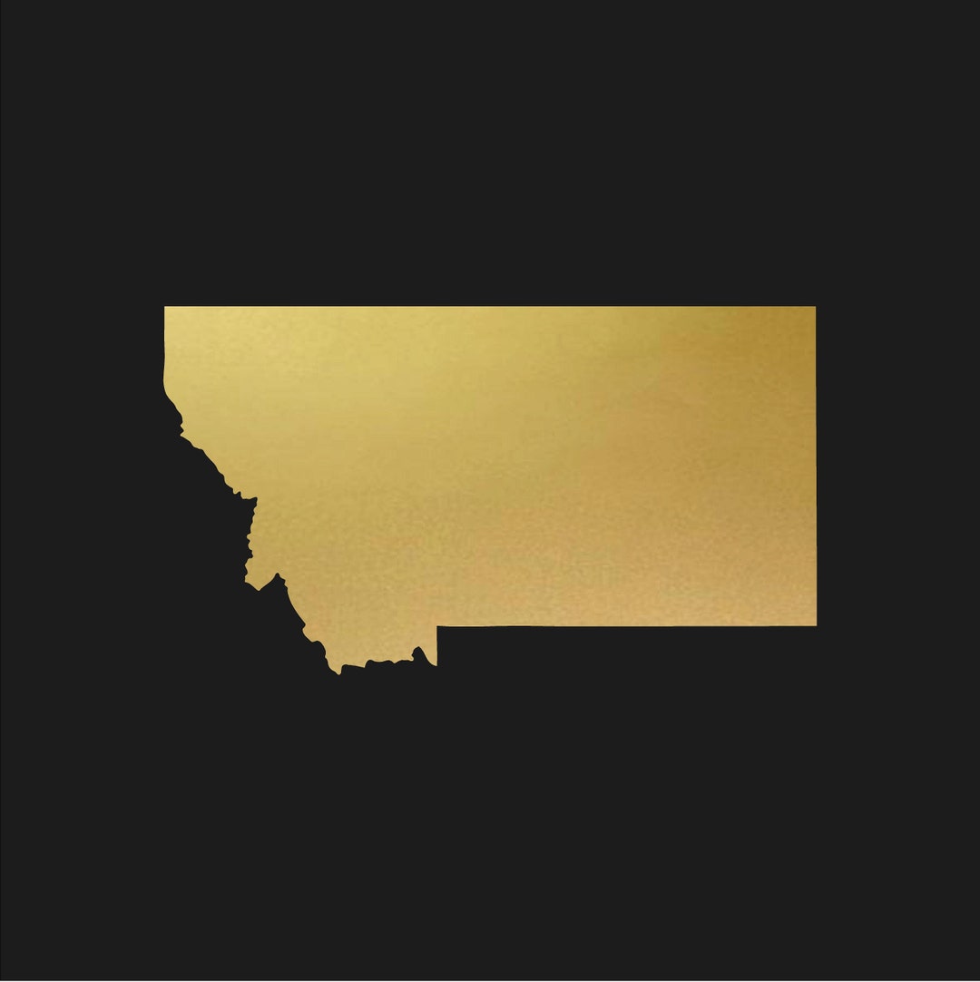 Montana State Outline Vinyl Decal Sticker - Etsy