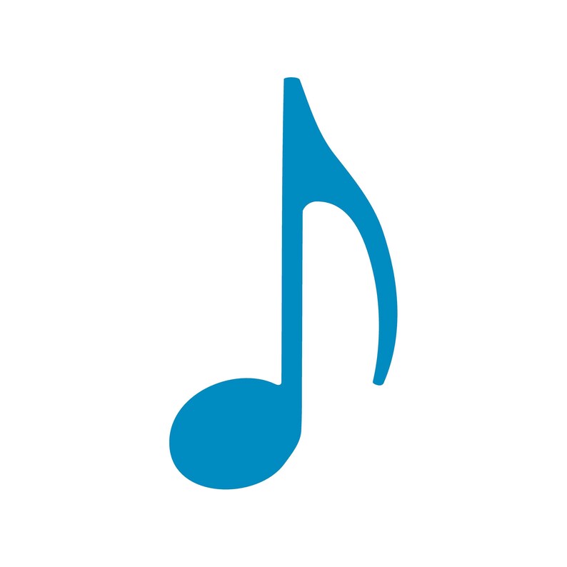 Adesivo in vinile con nota musicale, per computer portatile, auto ...