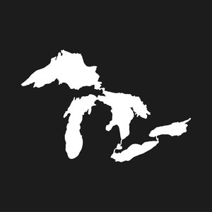 Michigan Great Lakes Outline Vinyl Decal Sticker - Etsy