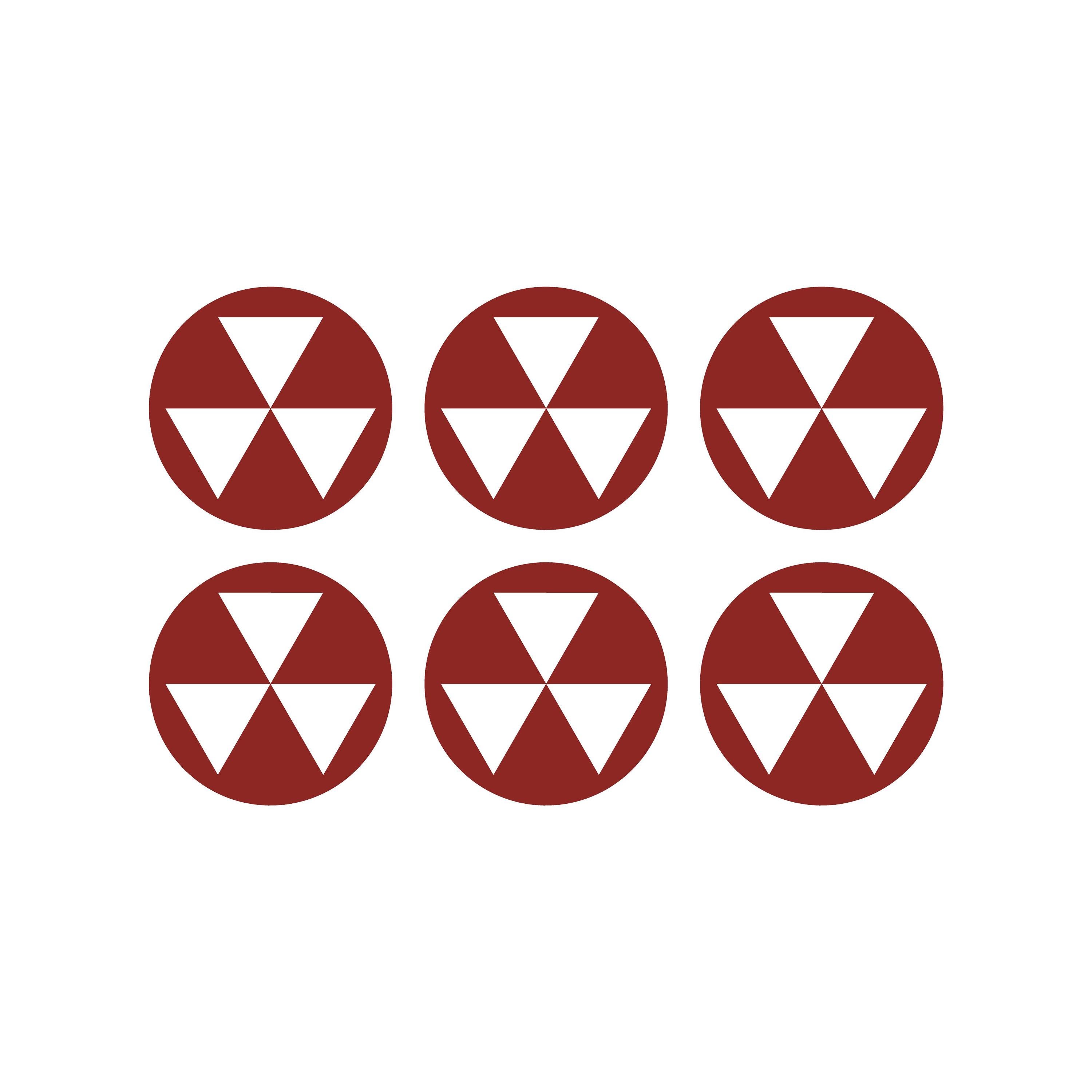 Set of 6 Fallout Shelter Symbol Vinyl Decal Stickers - Etsy