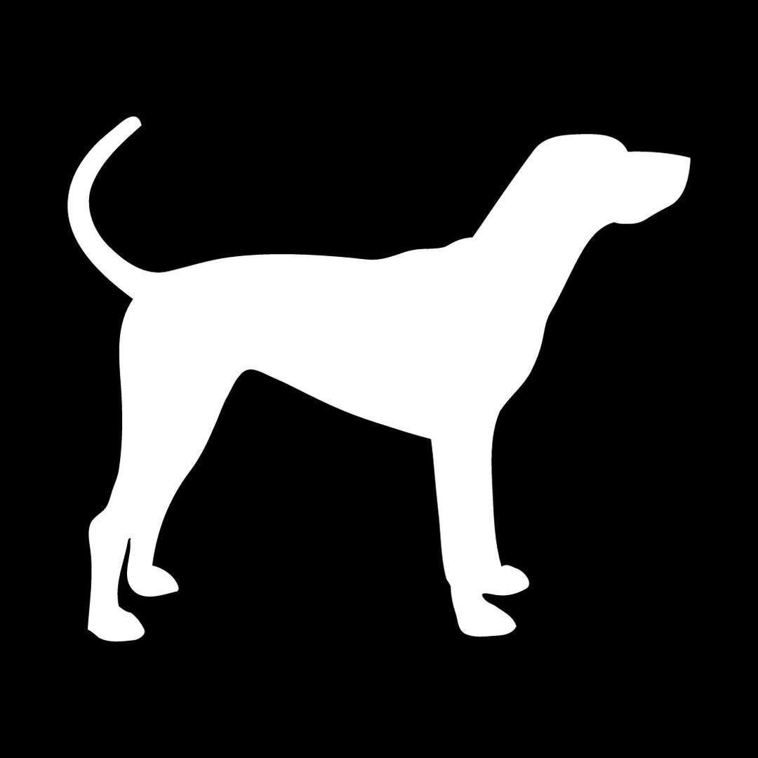 Hound Silhouette Vinyl Decal Coonhound Car Window Laptop Sticker - Etsy