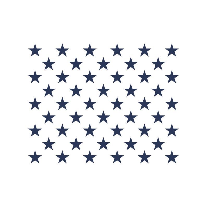 50 American Flag Stars Vinyl Decal Sticker - Etsy