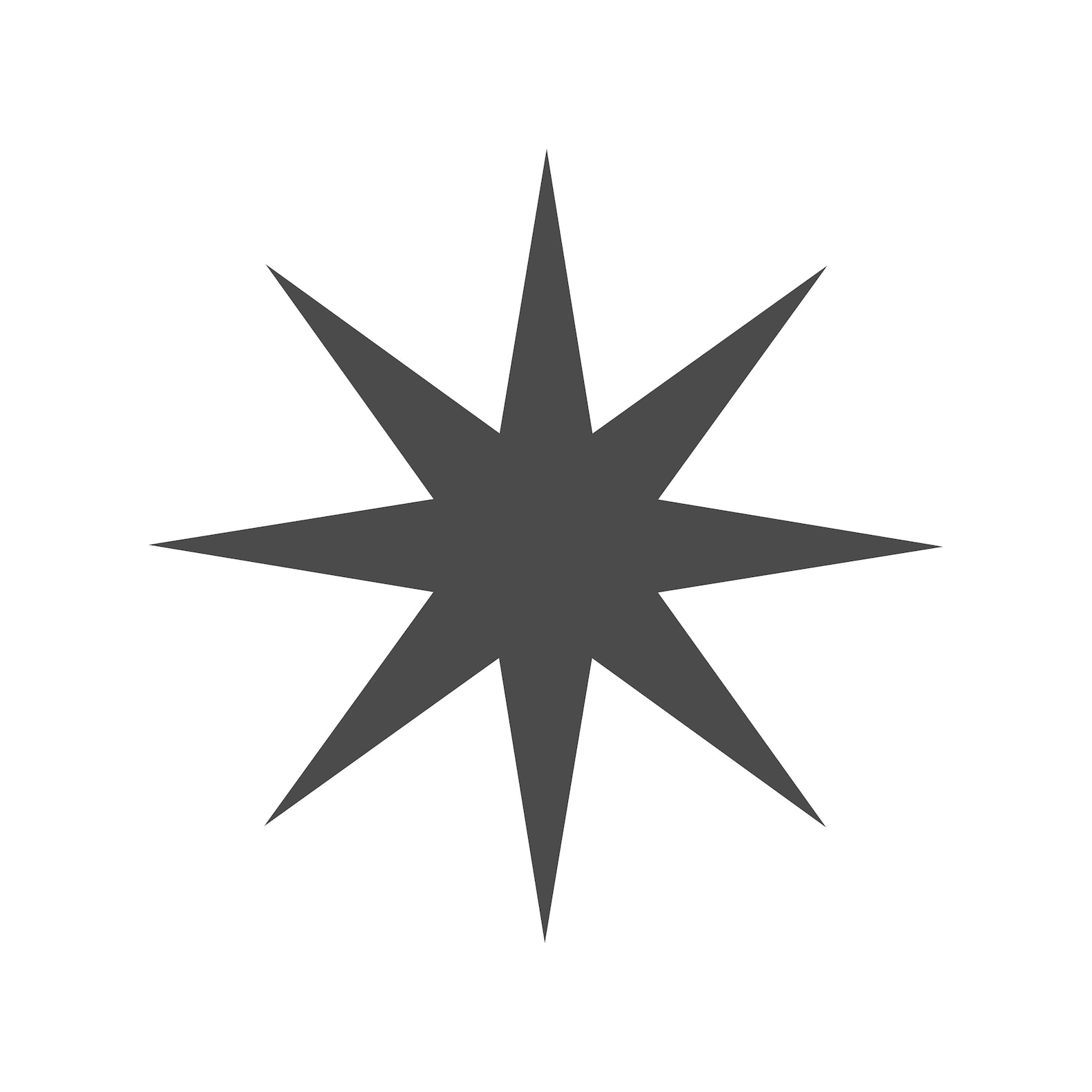 8 Point Star Shape Vinyl Decal Star Symbol Sticker - Etsy