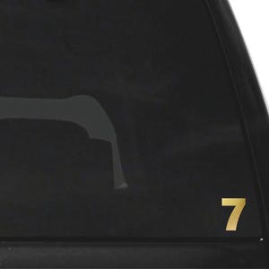 Lucky Number 7 Vinyl Decal Laptop Car Number Seven Window Sticker - Etsy
