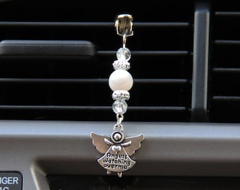 Car Religious Guardian Angel Rear View Mirror Charm Auto Decor Sun ...