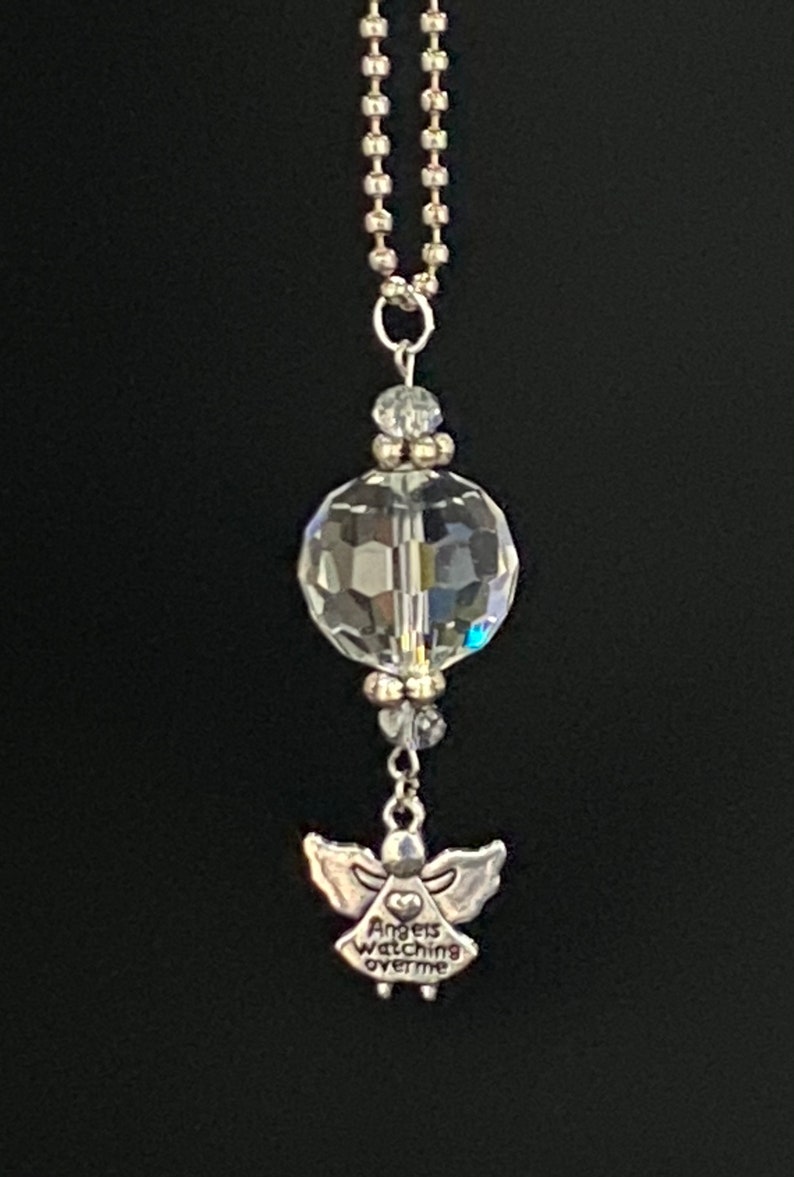 Car Religious Guardian Angel Rear View Mirror Charm Auto Decor | Etsy