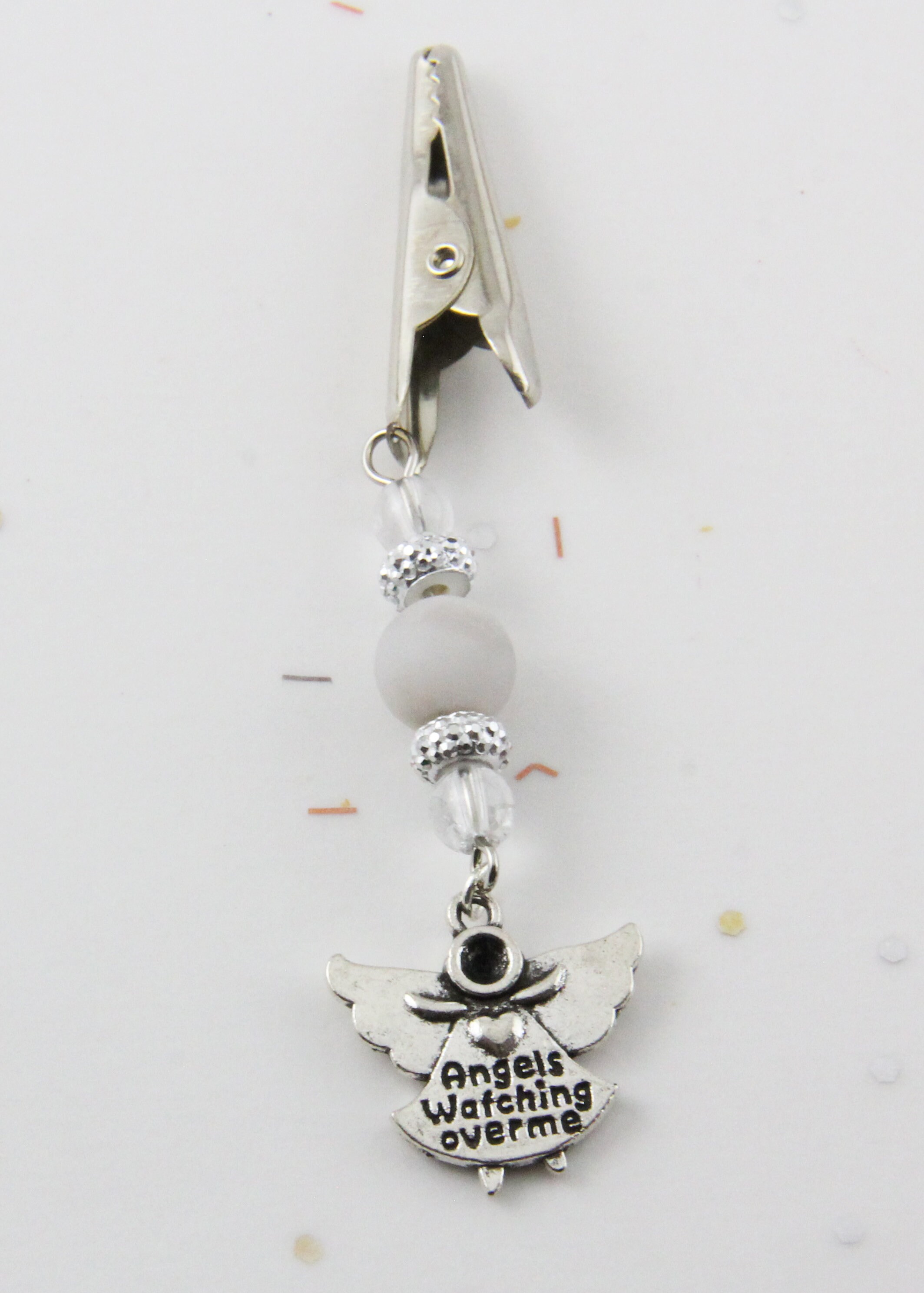 Angels Watching Over Me Car Vent Charm With White Agate - Etsy