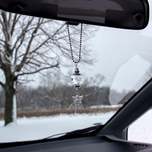 Car Religious Guardian Angel Rear View Mirror Charm Auto Decor Sun ...