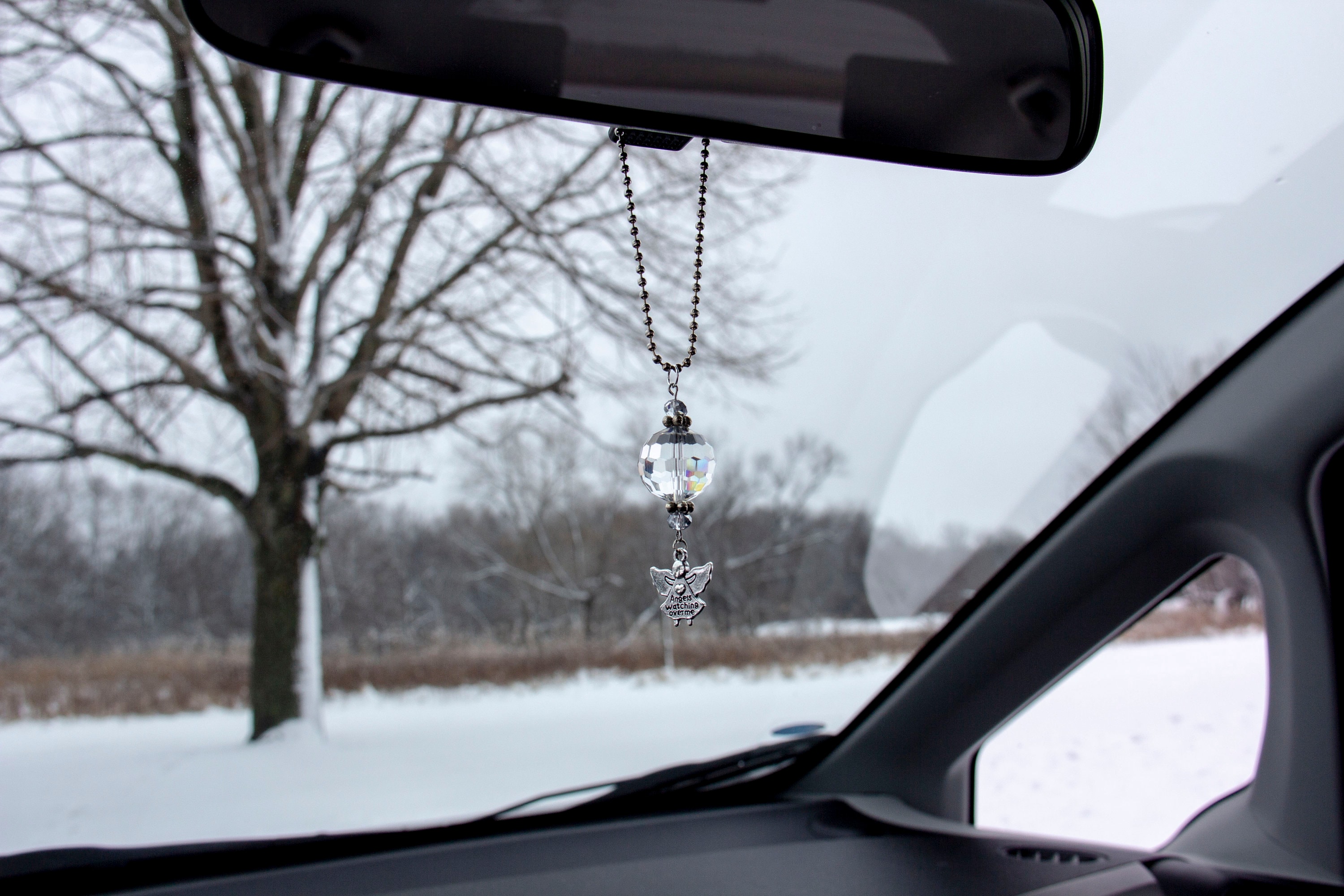 Car Religious Guardian Angel Rear View Mirror Charm Auto Decor - Etsy