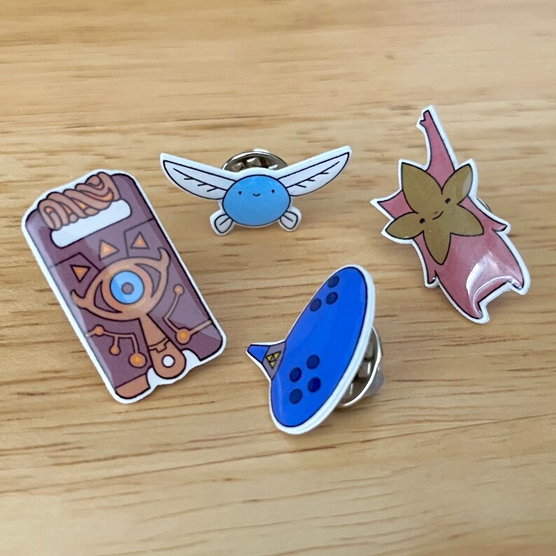 Zelda Pins Korok Pin Sheikah Slate Pin Navi Pin Ocarina Pin - Etsy