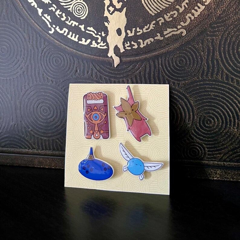 Zelda Pins Korok Pin Sheikah Slate Pin Navi Pin Ocarina Pin - Etsy