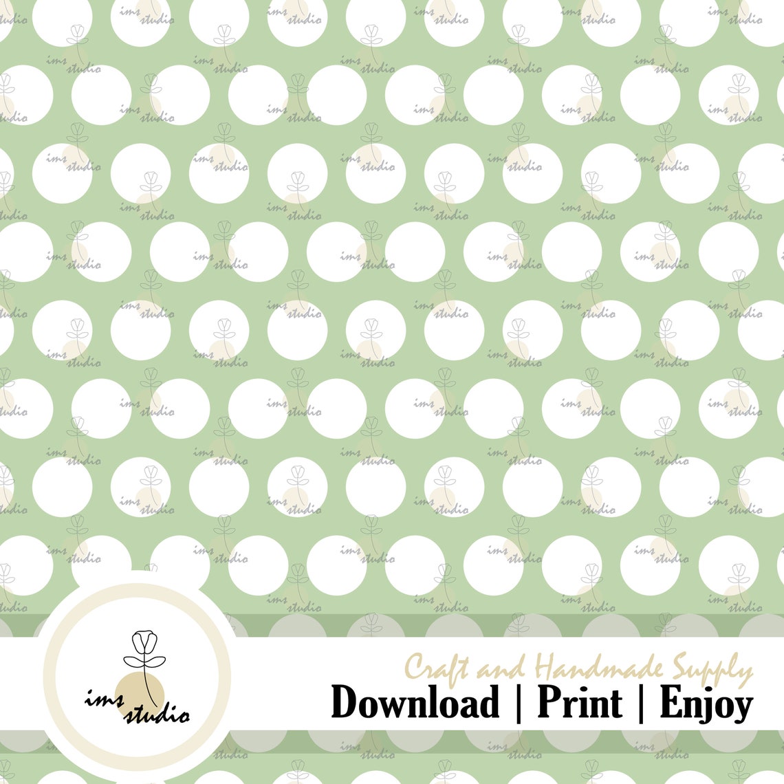 Green Digital Paper for Scrapbook, Printable Paper, Mixing Pattern ...