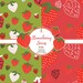 Strawberry Series Digital Paper COMMERCIAL USE, Printable Paper, Mixing ...