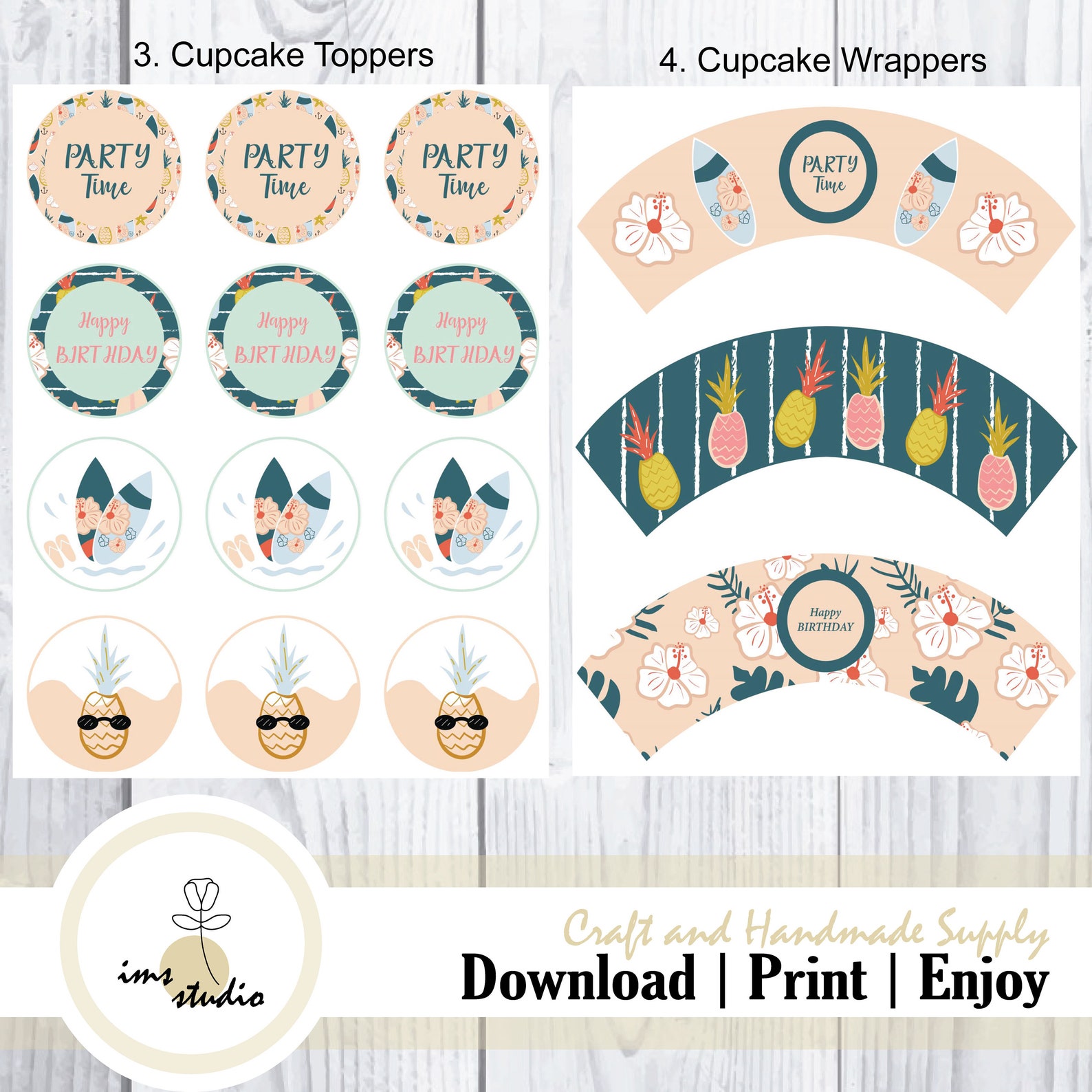 Party Package Happy Birthday Printable Instant Download. Best Deal for ...