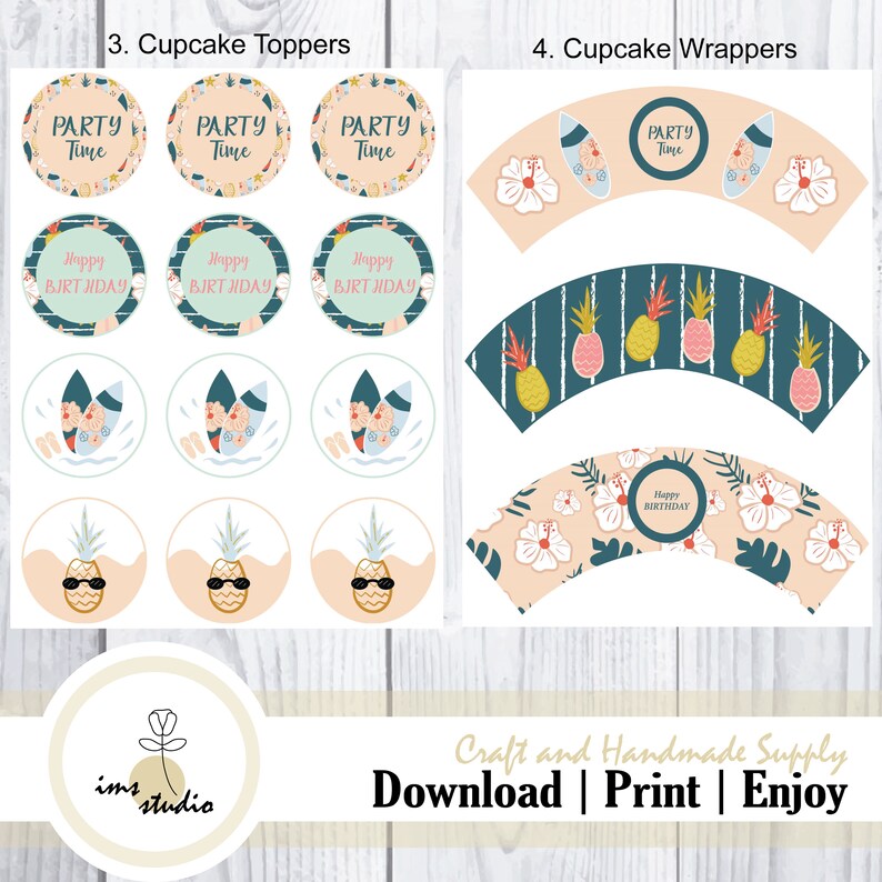 Party Package Happy Birthday Printable Instant Download. Best Deal for ...