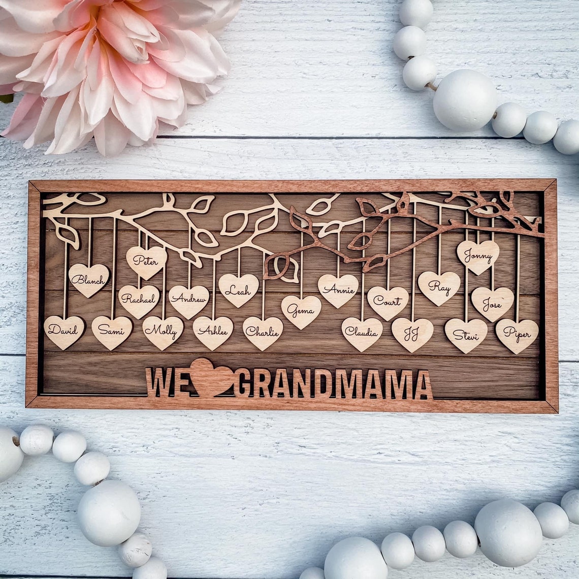 Family Names Frame to Mom Dad Grandma Grandpa Teacher | Etsy