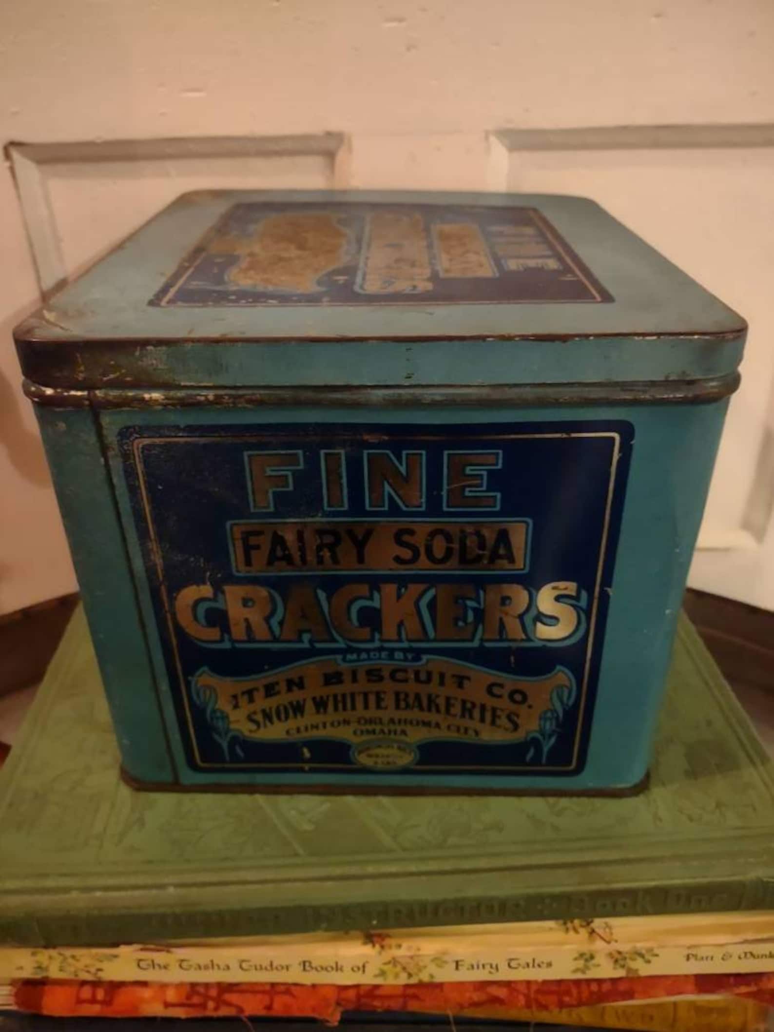 Antique Fine Fairy Soda Crackers Tin - Etsy